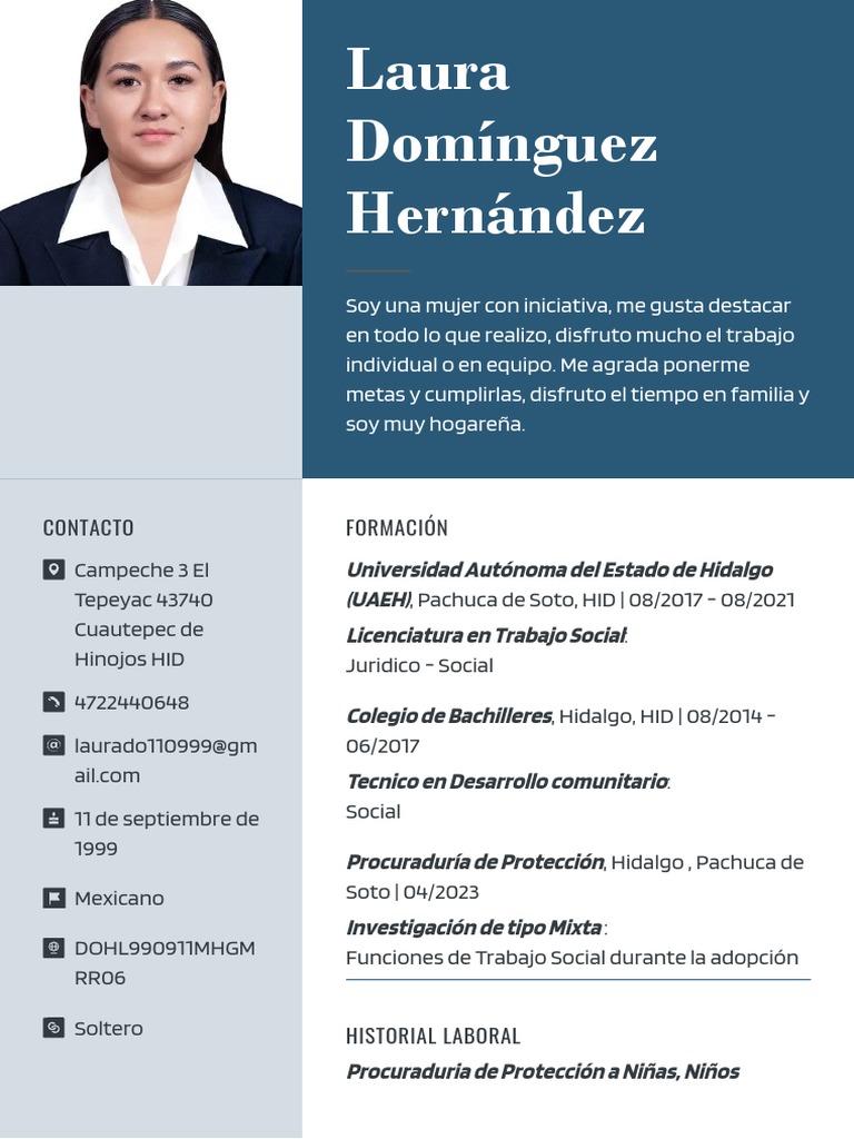 Laura CV | PDF | Trabajo Social