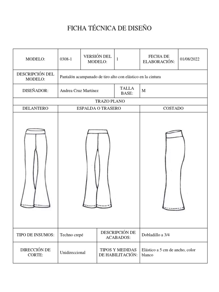 Ficha Tã - Cnica de Diseã - o | PDF