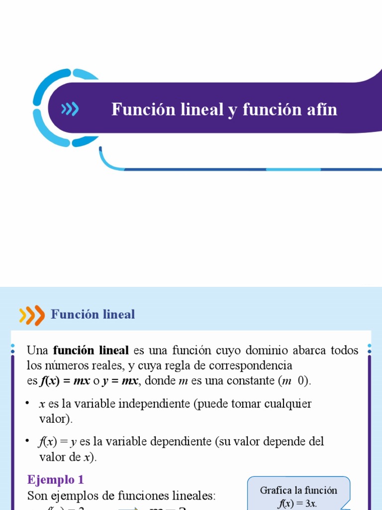 Funcion Lineal y Funcion Afin | PDF