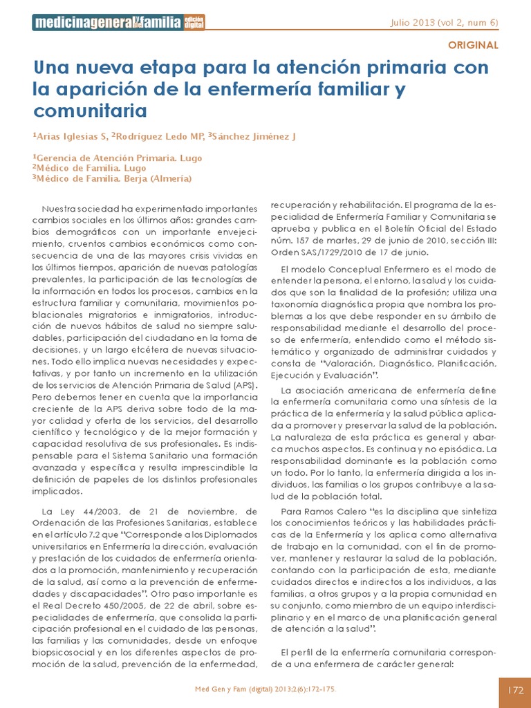 Ramos Calero Enfermería Comunitaria | PDF | Enfermería | Salud pública