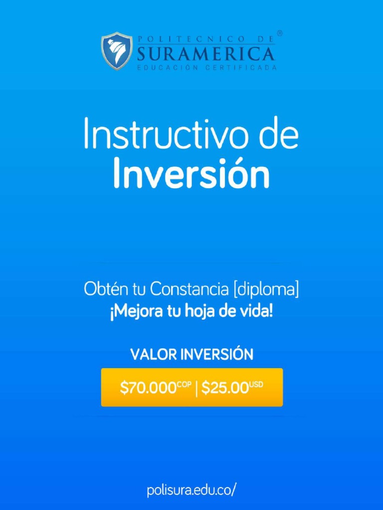 Instructivo Inversion | PDF