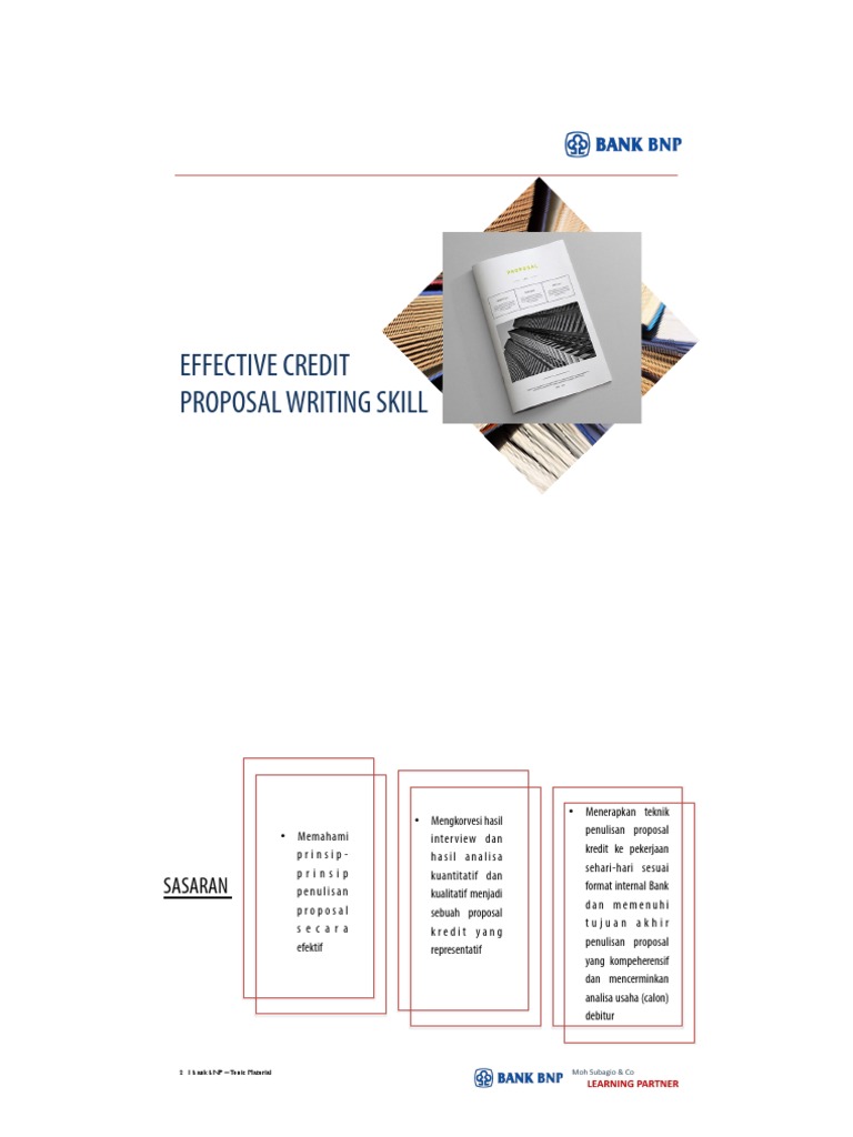 Effective Credit Proposal Writing Skill BNP | PDF