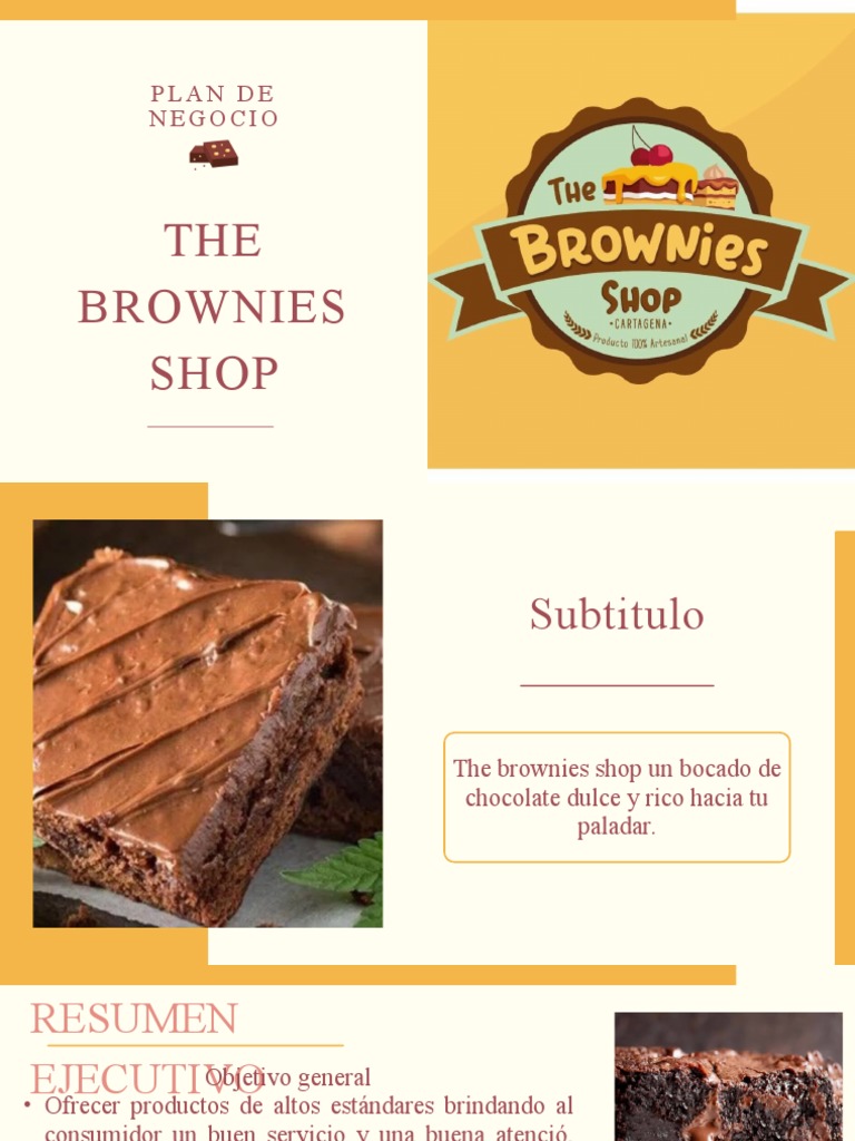 Plan de Negocio para The Brownies Shop | PDF | Marketing | Business