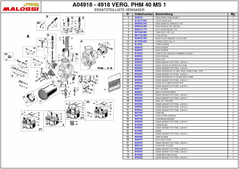 A04918 - 4918 Verg. PHM 40 MS 1 | PDF