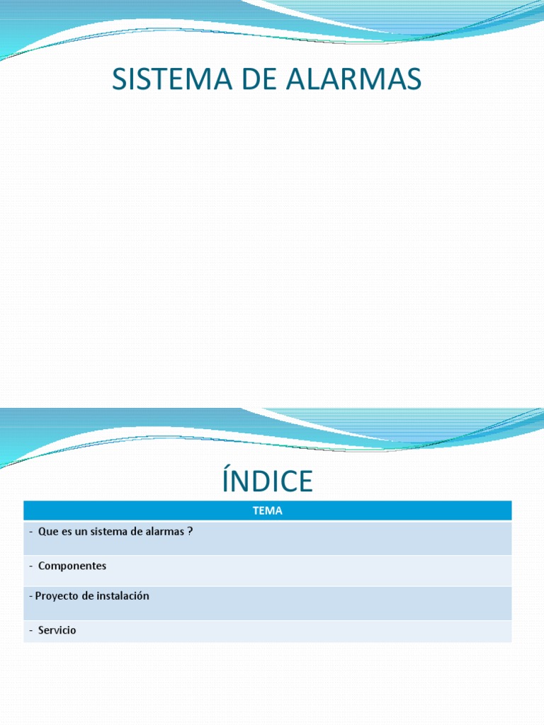 Presentación Sistema de Alarmas | PDF