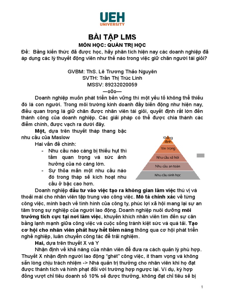 QUẢN TRỊ HỌC | PDF