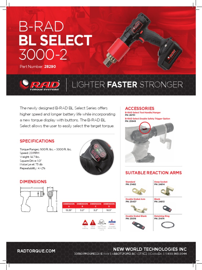 Brad BL Select 3000-2 | PDF | Manufactured Goods