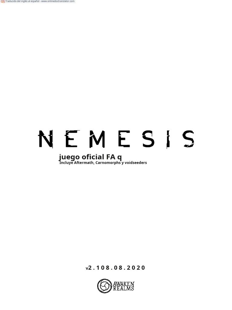 Nemesis FAQ V2.1.en - Es | PDF