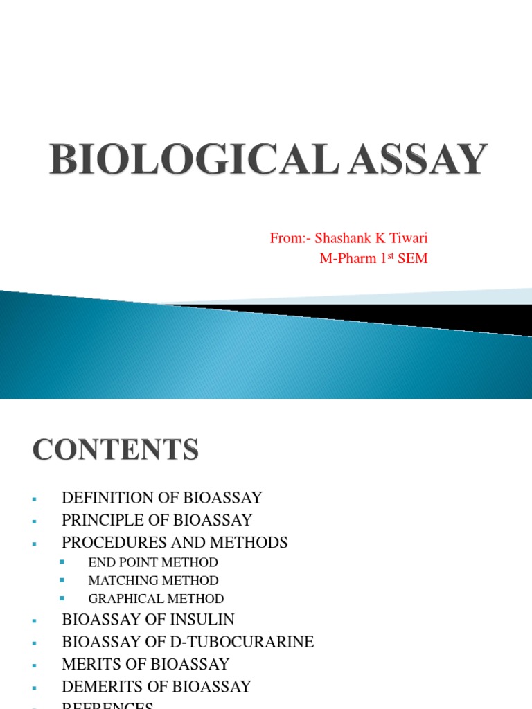 Bio Assay | PDF | Bioassay | Medicine