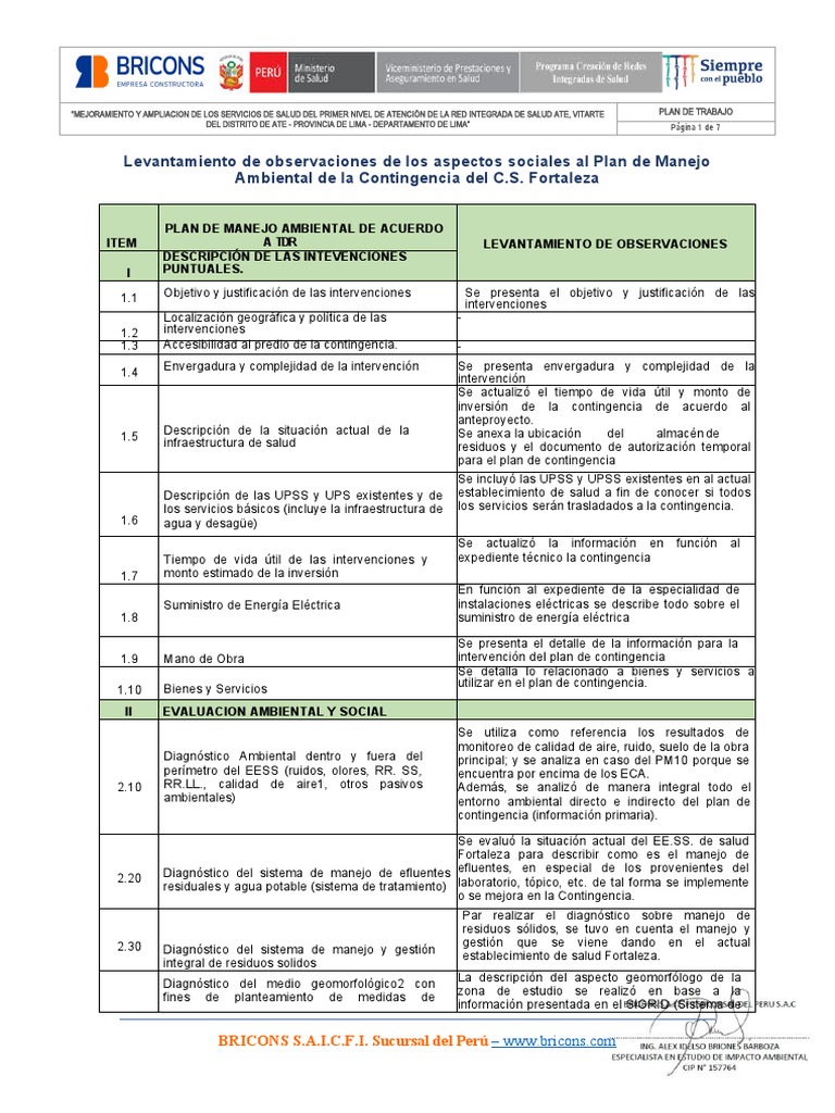 Levantamiento de Obs. | PDF