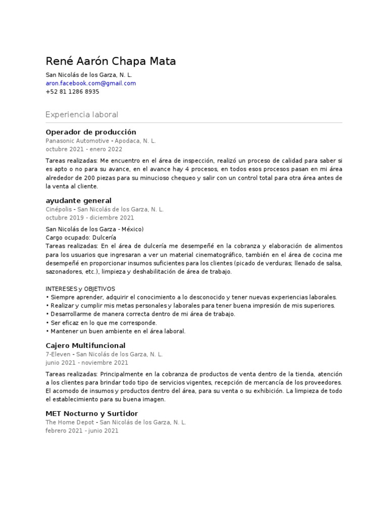 René Aarón Chapa Mata | PDF