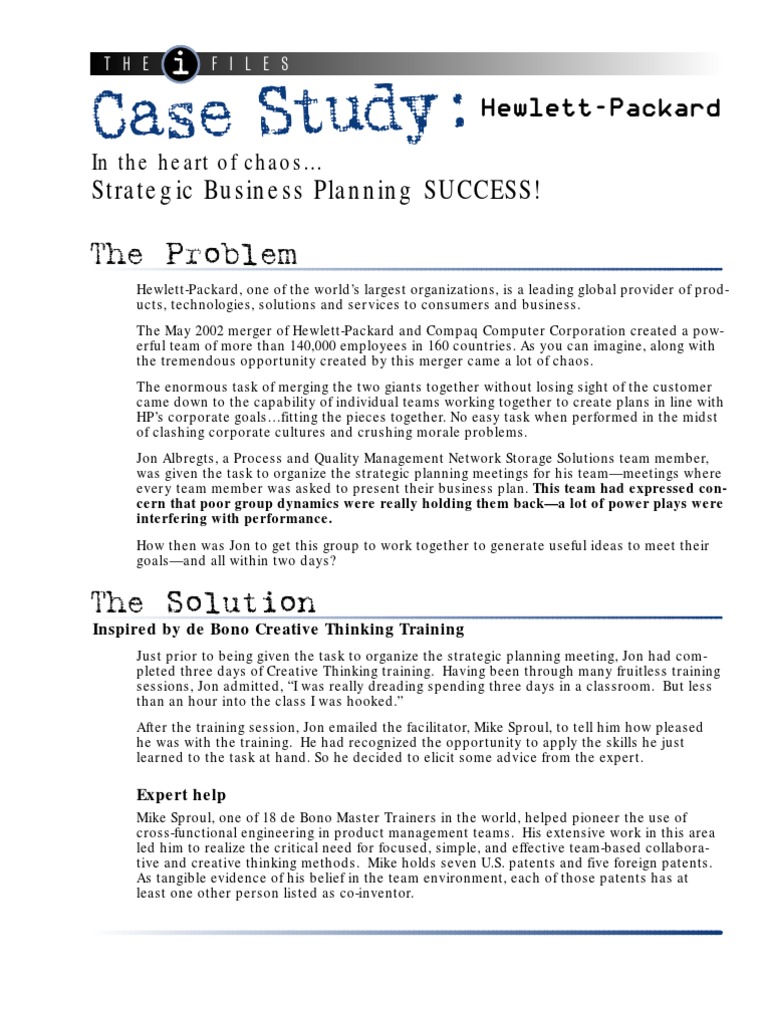 HP Case Study | PDF