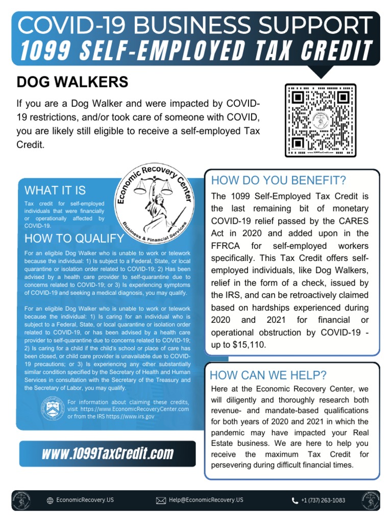 1099 Tax Credit for Dog Walkers | PDF