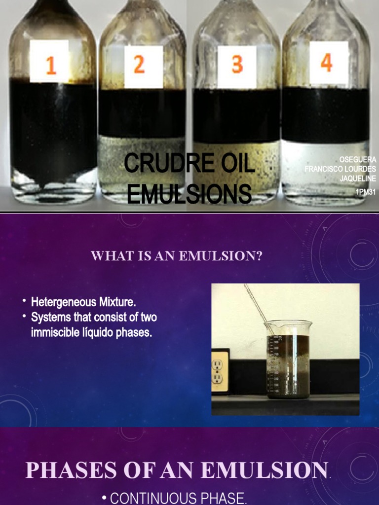 Crude Oil Emulsions, OfLJ. | PDF