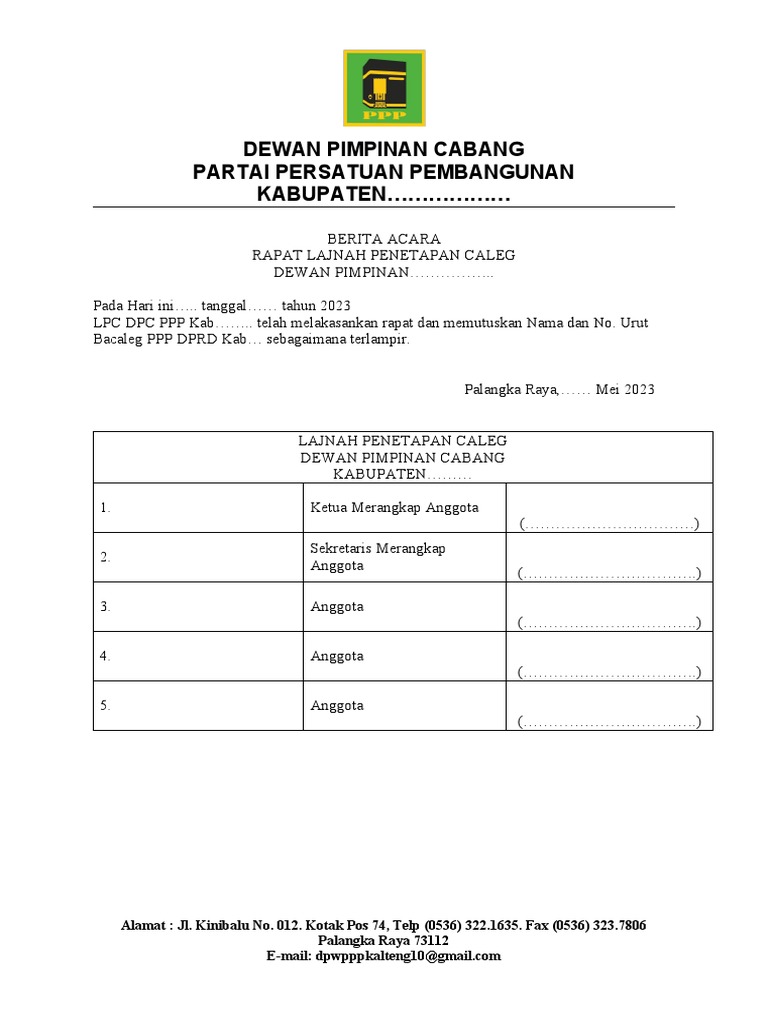Contoh Berita Acara | PDF