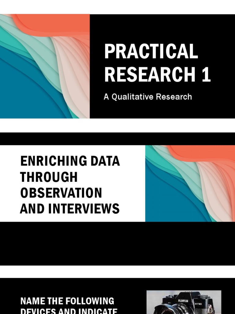 Qualitative Research: Observation & Interviews | PDF | Observation ...