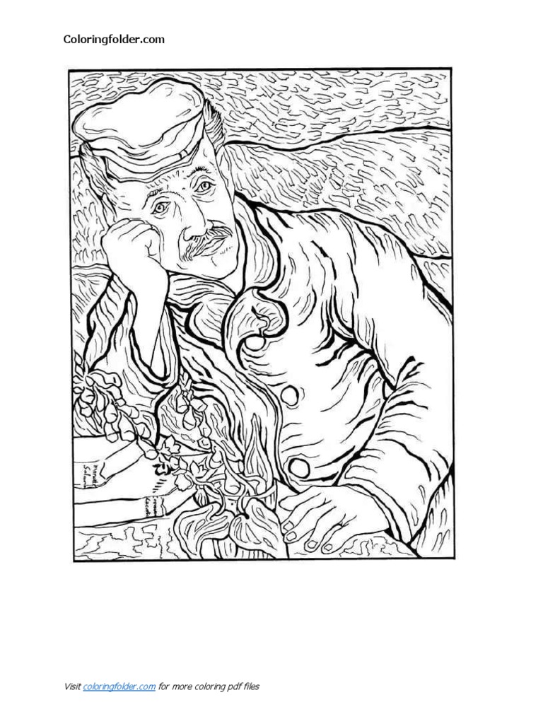 Van Gogh Coloring Pages | PDF