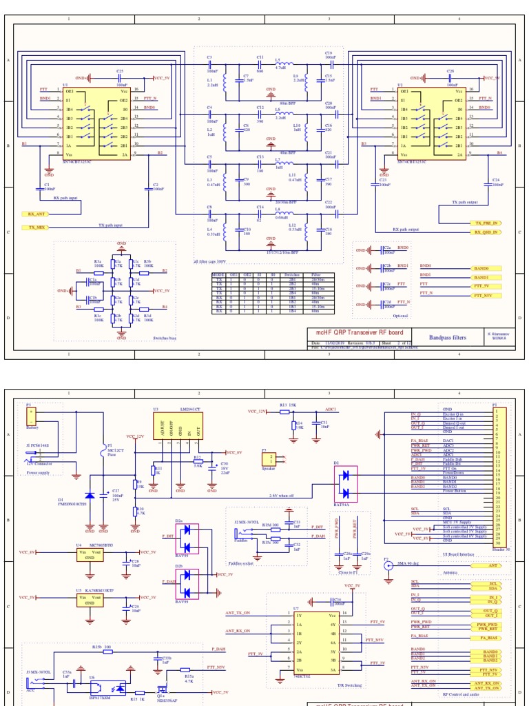 RS-918 RF Board Schematic | PDF