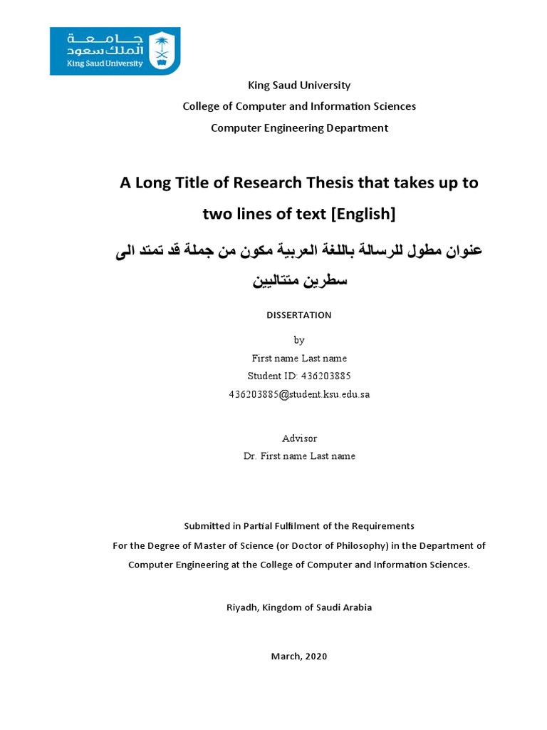 Ksu Ccis Thesis Template v6 | PDF | Thesis | Science