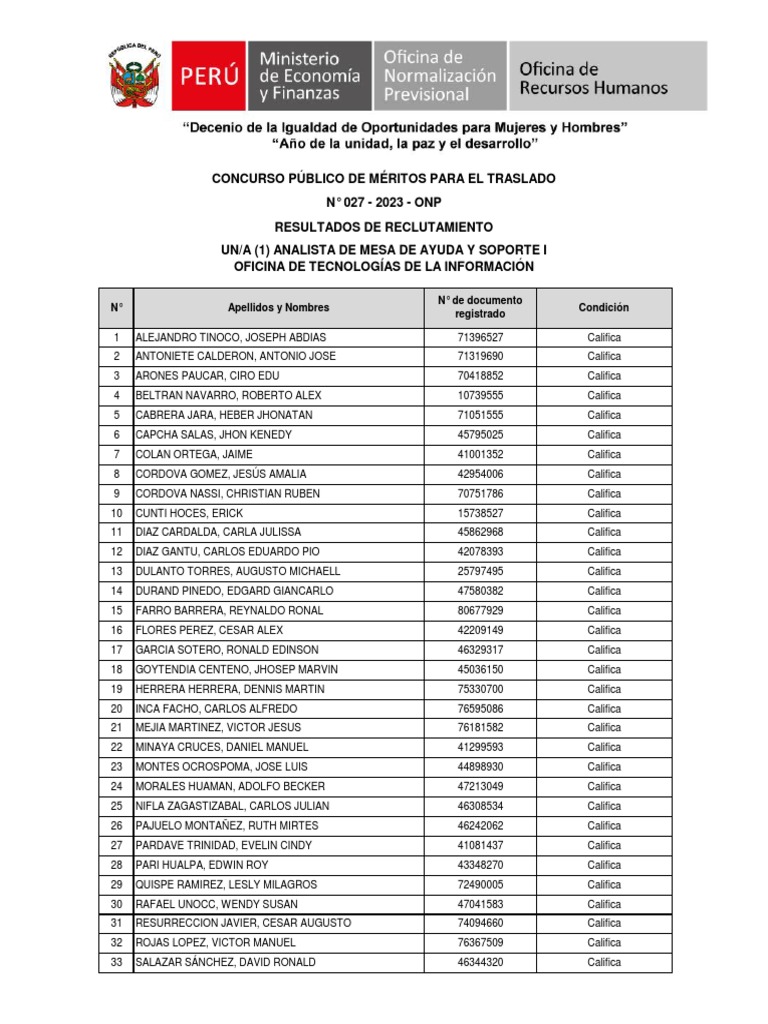 Res. Reclutamiento CPMT 027-2023 (R) (R) (R) | PDF