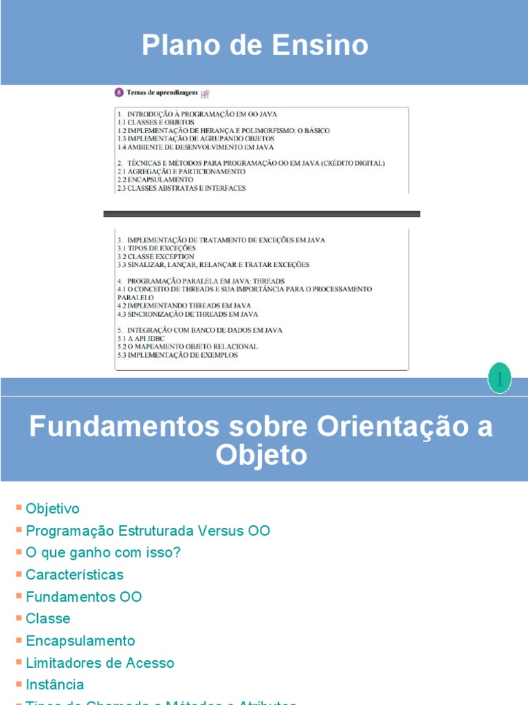 Programação OO em Java | PDF