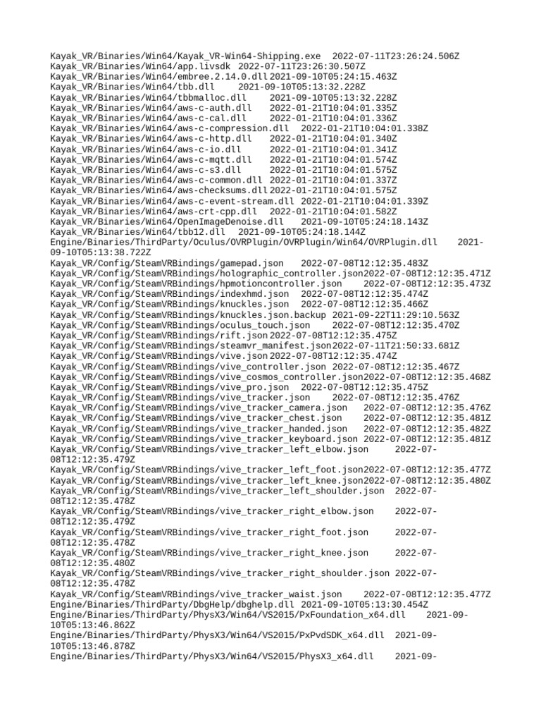 Manifest_NonUFSFiles_Win64 | PDF