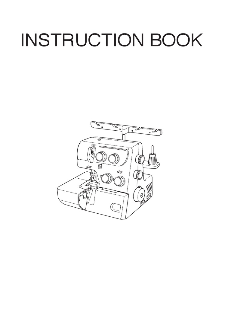 Elina 792D Overlocker Safety Guide | PDF | Sewing Machine | Tools