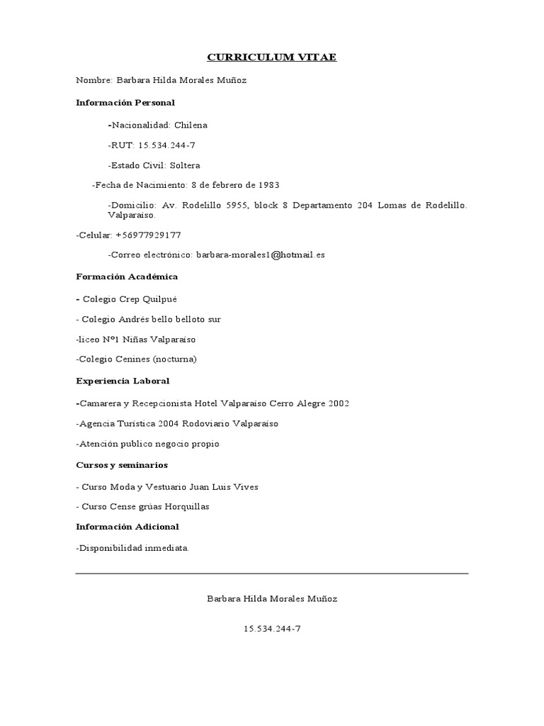 Currículum Vitae Nicolas Vivar Solano | PDF | Ciencias sociales