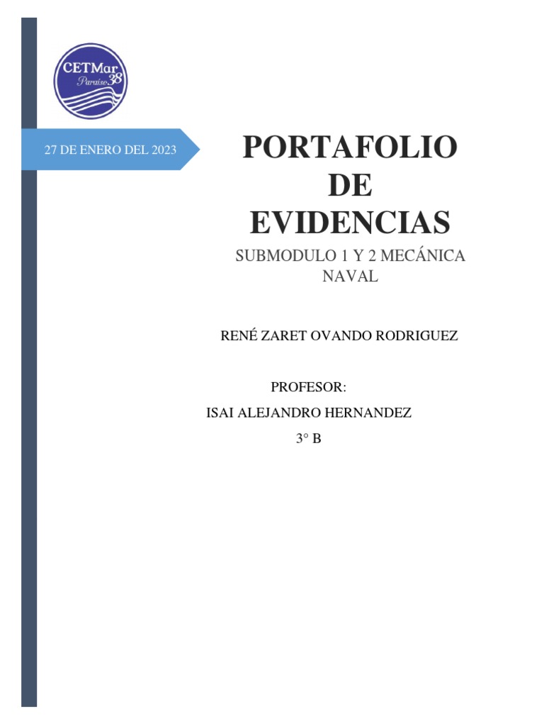 Submodulo Evidencias René | PDF | Buques Submodulo Evidencias René | PDF | Buques