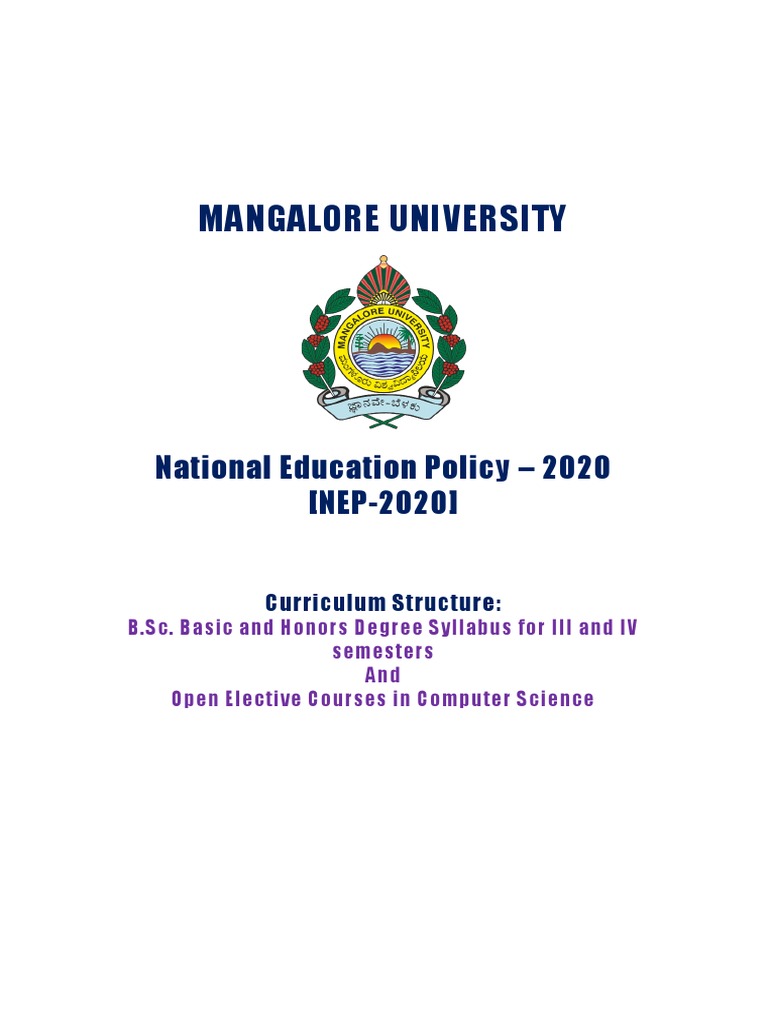 BSC CS-NEP III & IV SEM | PDF | Relational Database | Relational Model BSC CS-NEP III & IV SEM | PDF | Relational Database | Relational Model