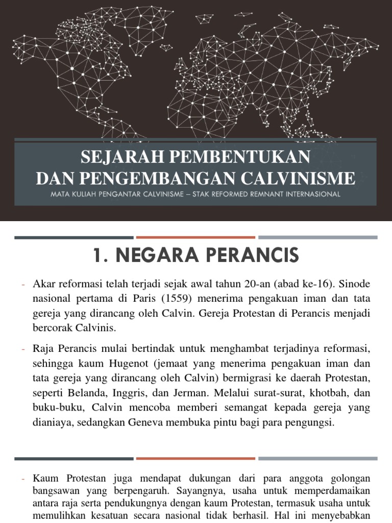 Sejarah Pembentukan & Pengembangan Calvinisme | PDF