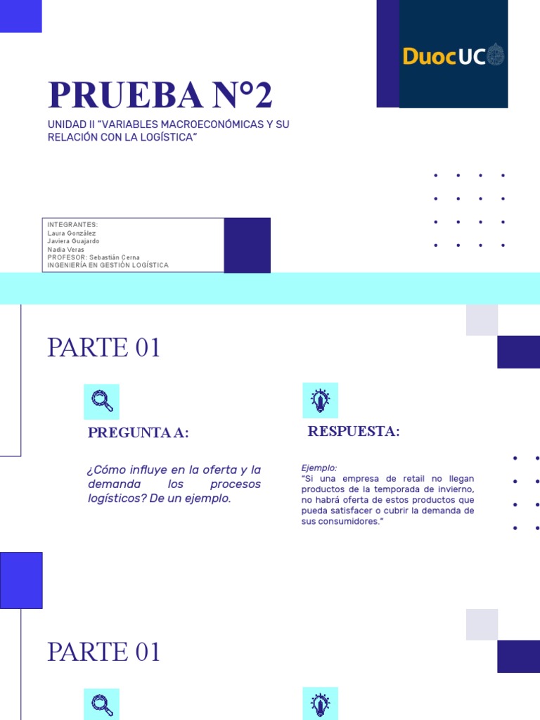 Desarrollo Prueba II Logistica | PDF | Producto Interno Bruto | Macroeconómica