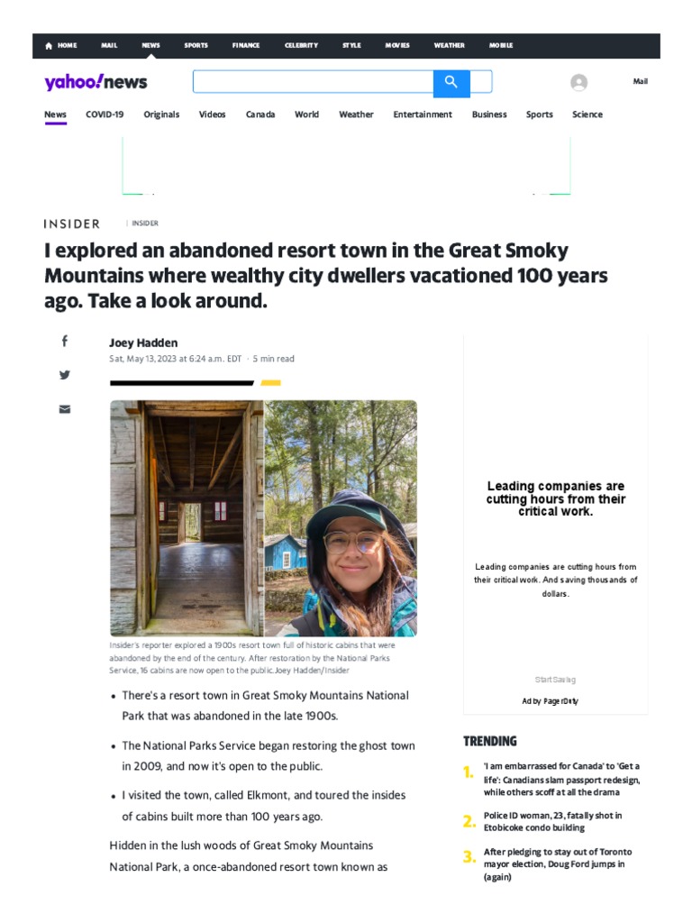 I Explored An Abandoned Resort Town in The Great Smoky Mountains Where Wealthy City Dwellers ...