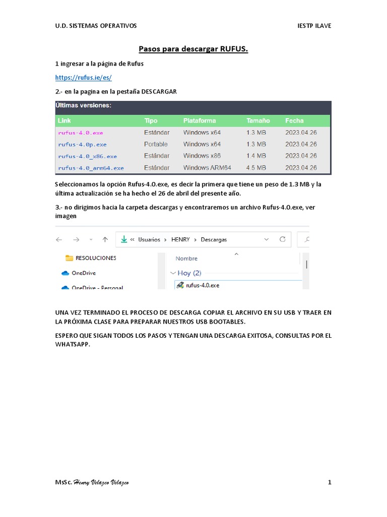 Descargar RUFUS | PDF