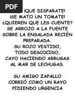 Poema Se Mató Un Tomate | PDF