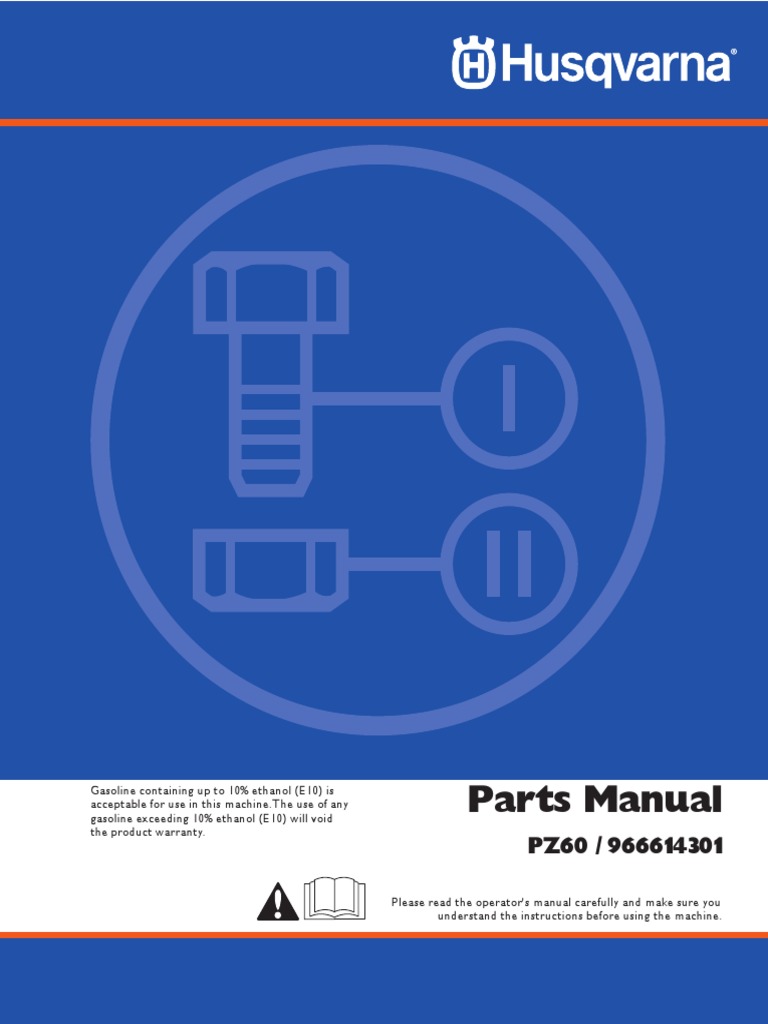 2017 Husqvarna Pz60 Parts Book I2013 - Aaen - pz60 - 115518027b | PDF ...