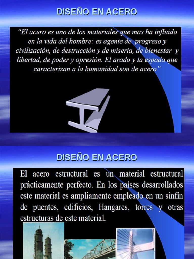 Clase 01 Diseño de Acero | PDF | Acero | Acero estructural