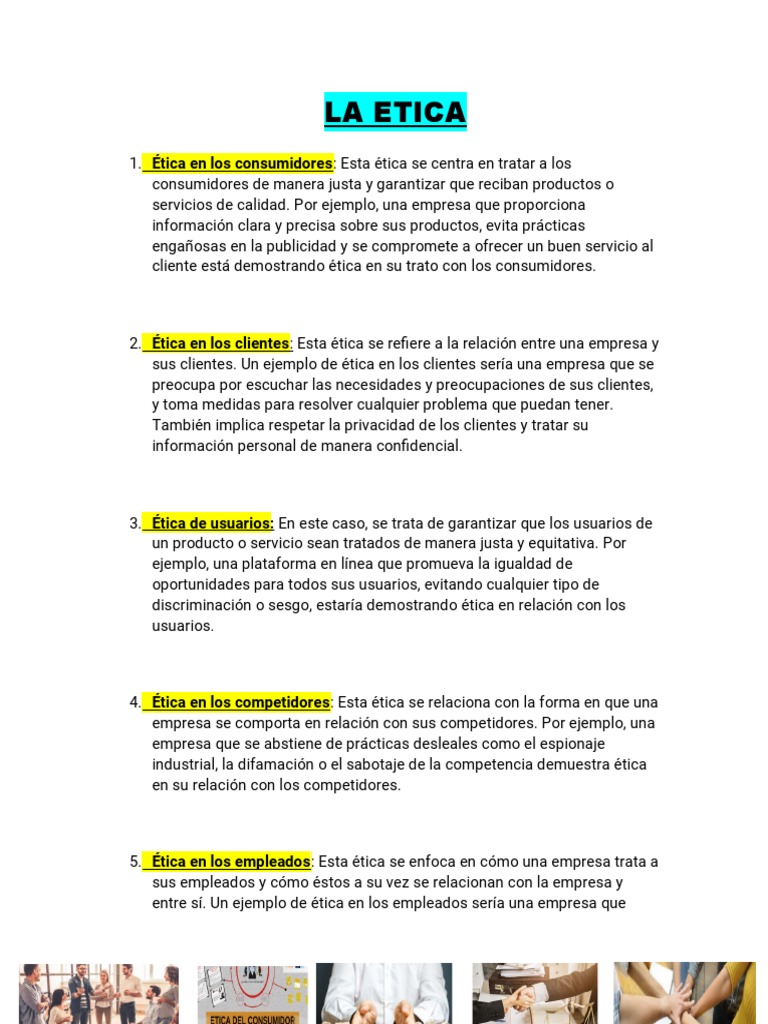 Ética Empresarial: Consumidores a Empleados | PDF | Negocios