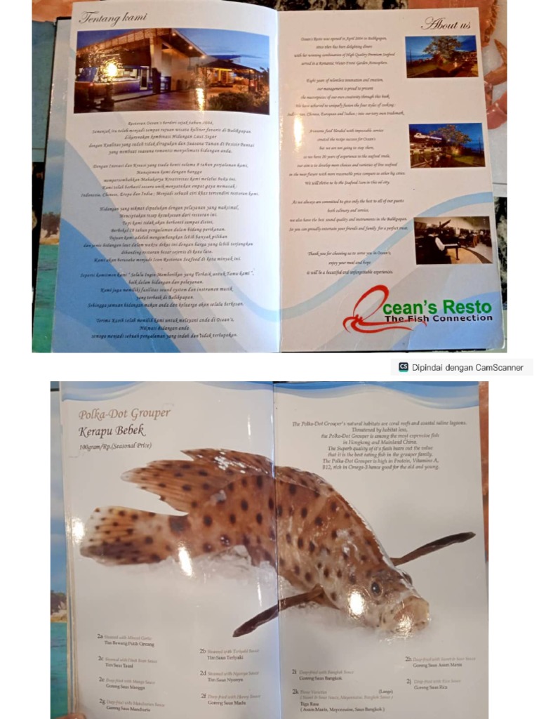 Menu Ocean Resto-1 | PDF