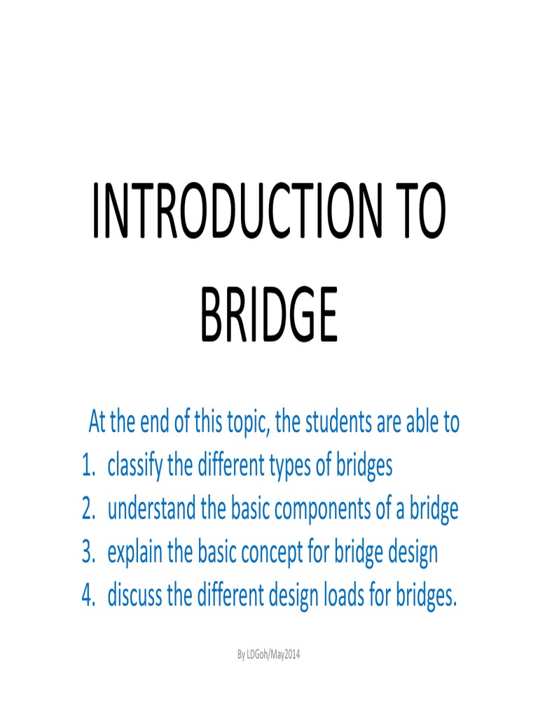 Week 8&9 - Introduction To Bridge | PDF | Bridge | Truss