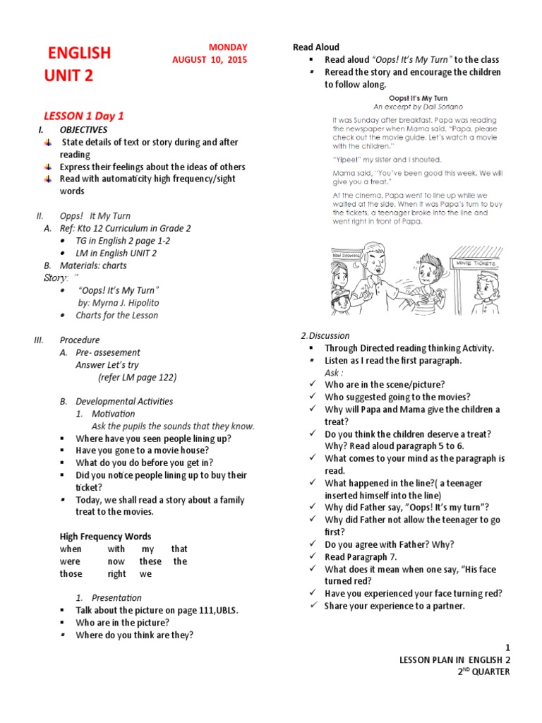ENGLISH Semi Detailed LP 2ND QUARTER | PDF | Lesson Plan | English Language