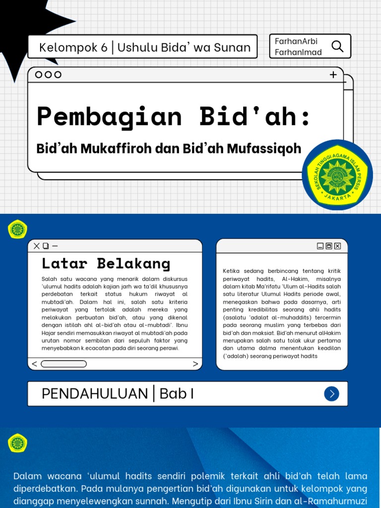 Pembagian Bid'ah 2F | PDF