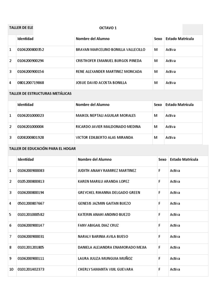 Reporte de Subclases Octavo | PDF