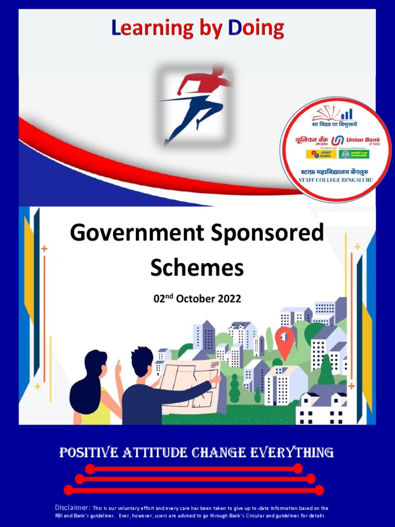 Government Sponsored Schemes | PDF | Loans | Agriculture