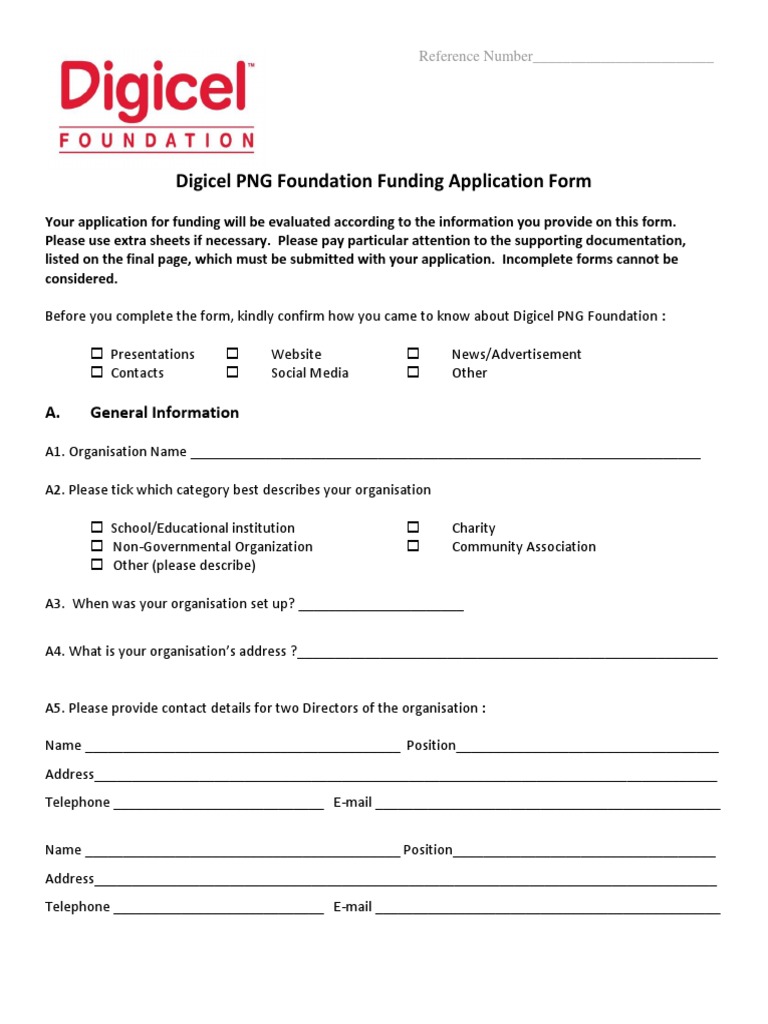 digicel-png-foundation-funding-app-formFUNDING APPLICATION | PDF