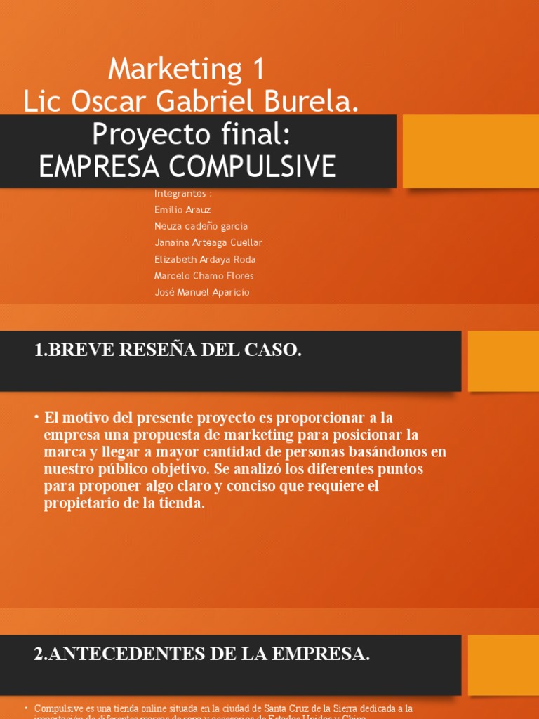 Proyecto Final (1) | PDF | Marketing | Business