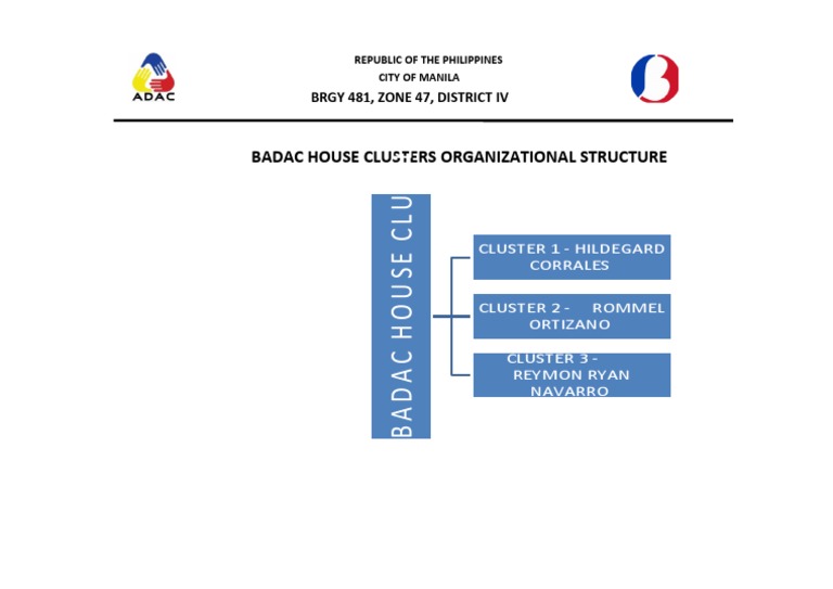 BADAC - House Cluster Org Structure | PDF