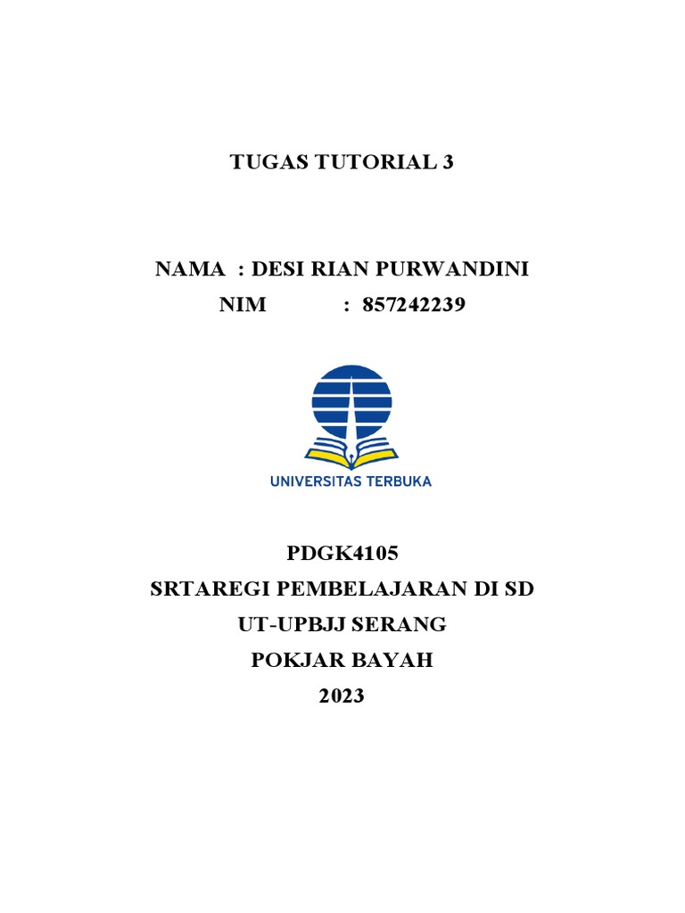 Desi Rian Purwandini - TUGAS TUTORIAL 3 | PDF | Karier & Perkembangan