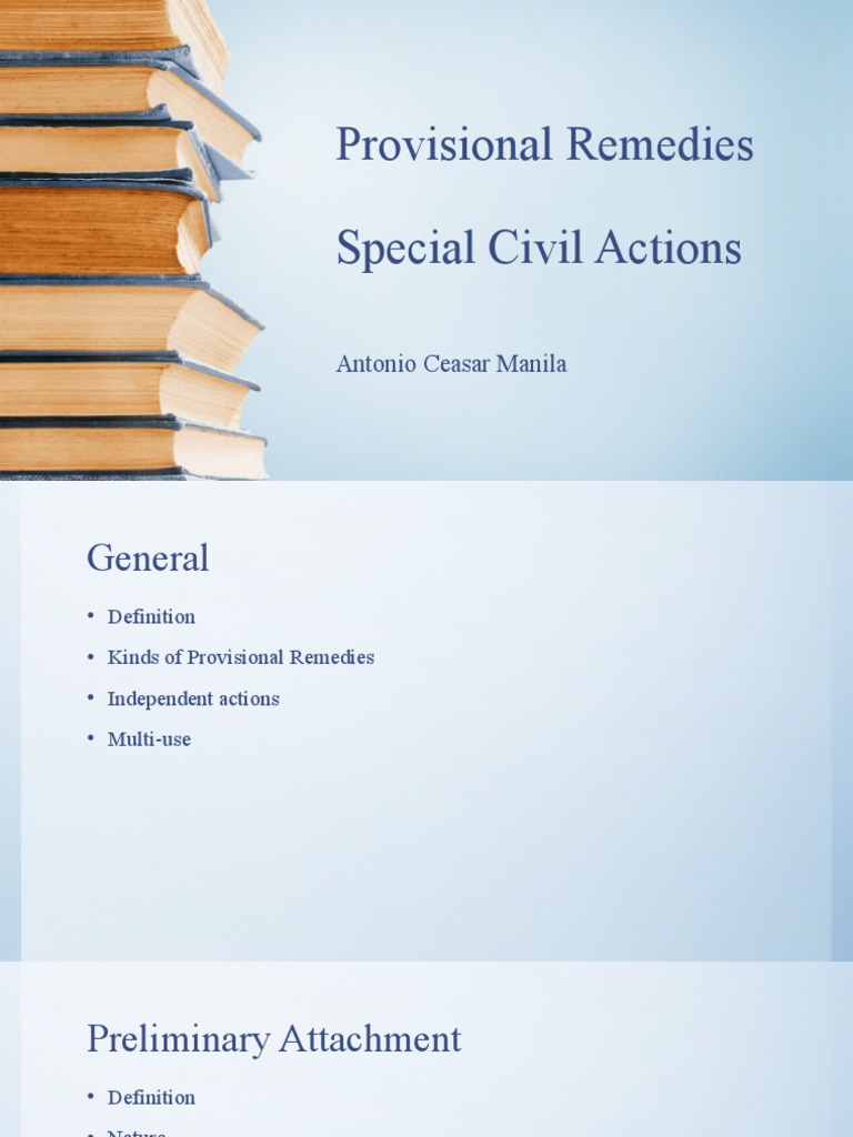 Provisional Remedies | Download Free PDF | Certiorari | Injunction