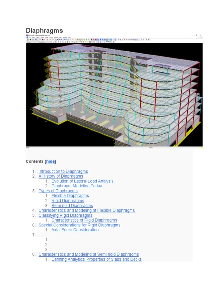 Diaphragms | PDF | Stiffness | Beam (Structure)